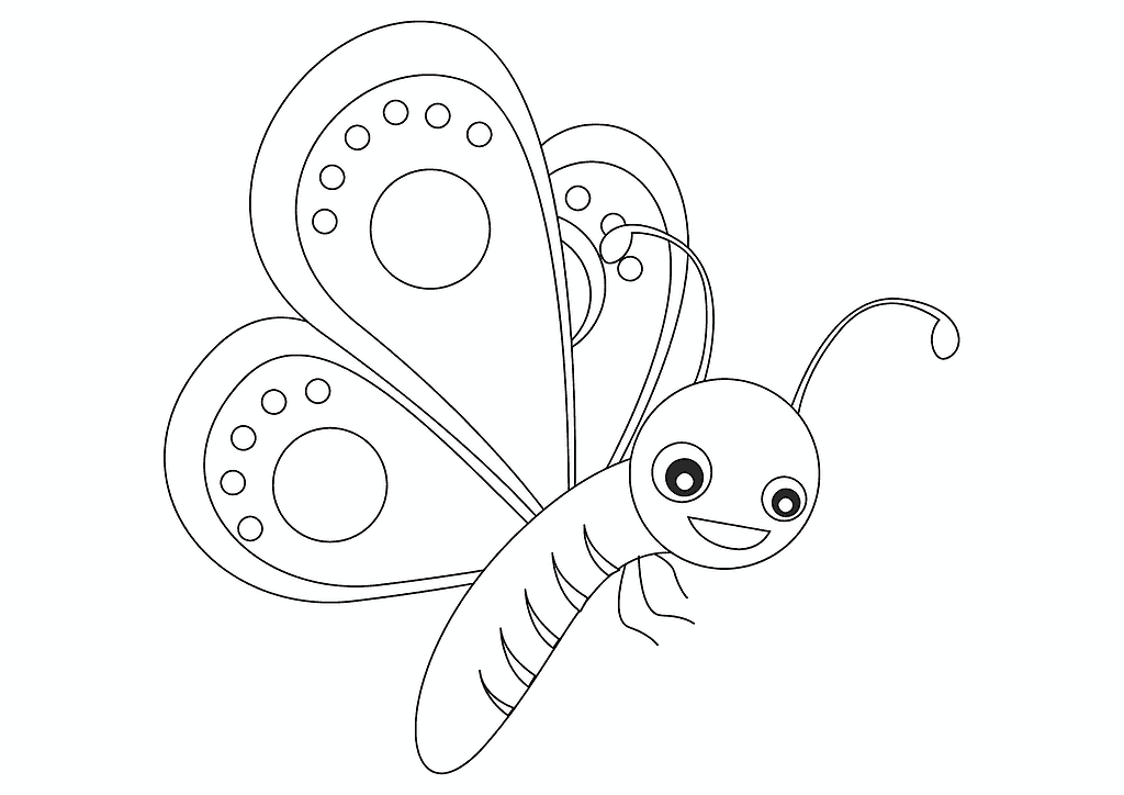 Monarch Butterfly Coloring Page