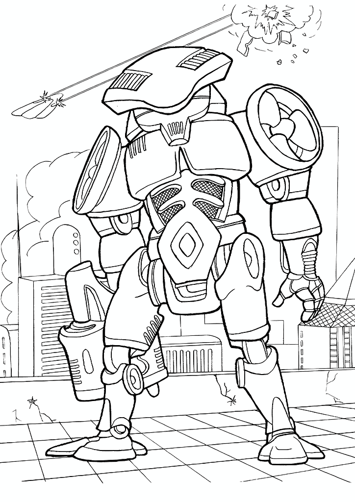 Robots Coloring Pages (Free PDF Printables)