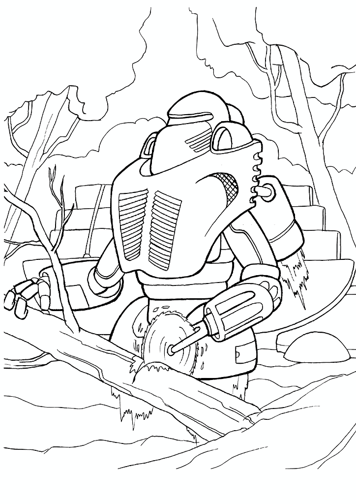 Robots Coloring Pages (Free PDF Printables)