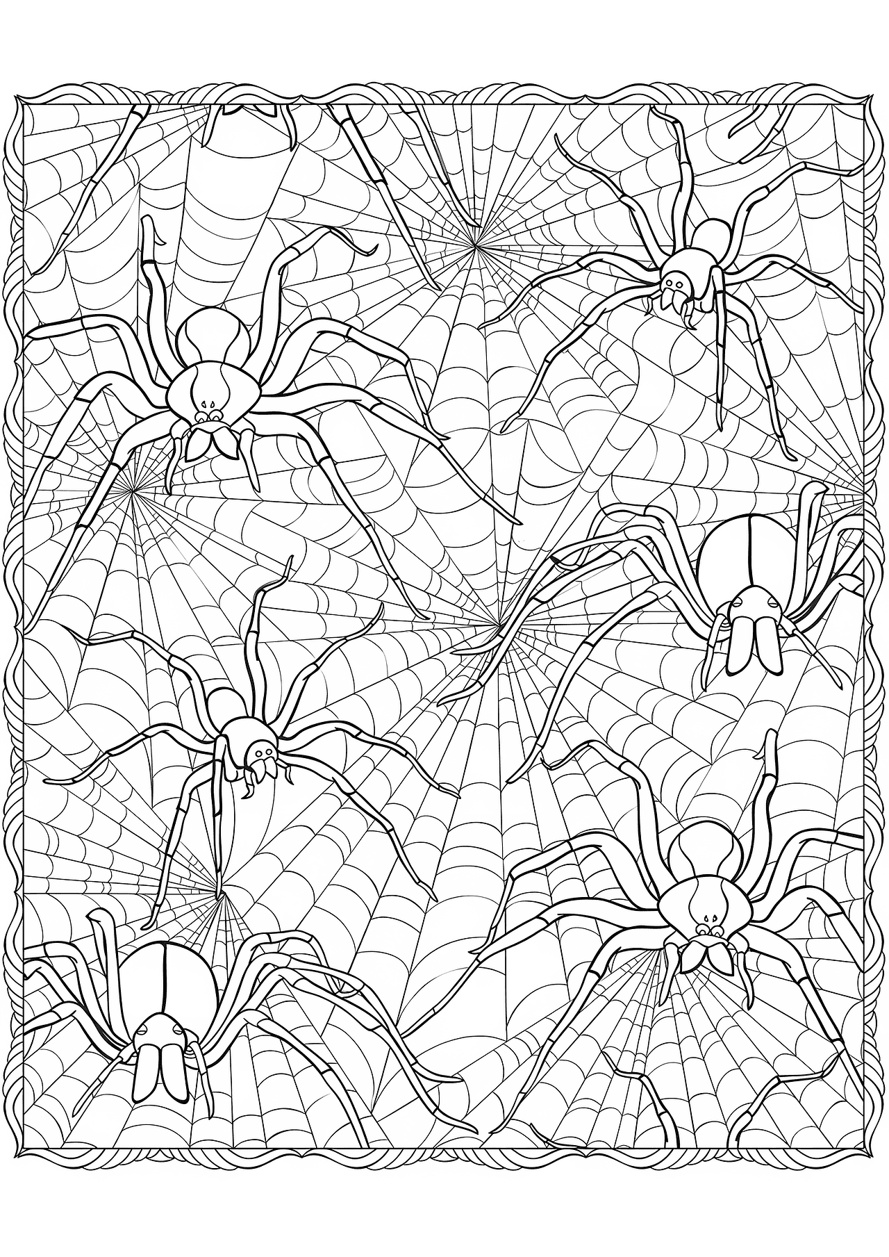 Spiders Coloring Pages (Free PDF Printables)