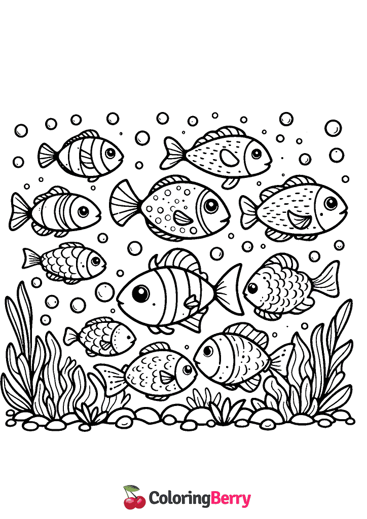 57 Ocean Animals Coloring Pages (Free PDF Printables)