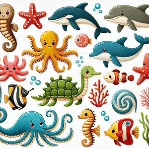 57 Ocean Animals Coloring Pages (Free PDF Printables)