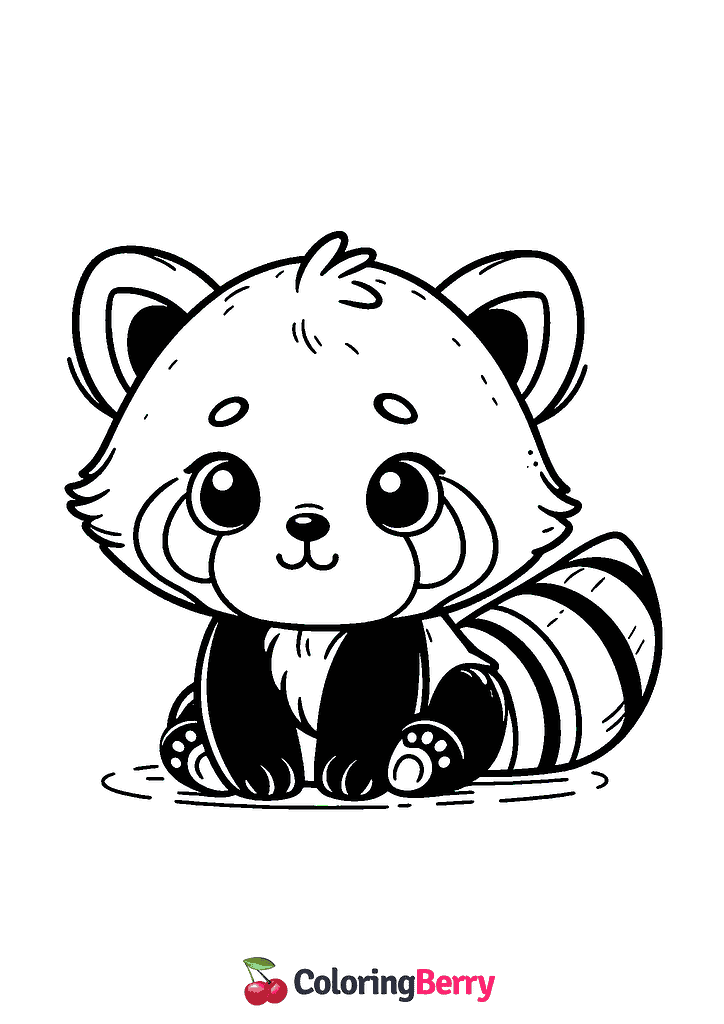 25 Red Pandas Coloring Pages (Free PDF Printables)
